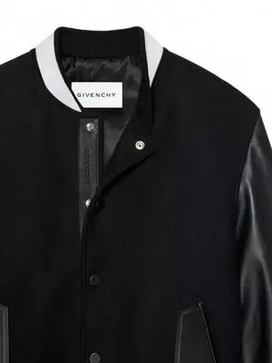 Givenchy Mix Material Blouson With Paris Patch