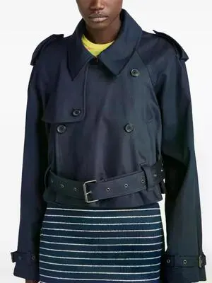 JW Anderson Belted Boxy-fit Cropped Parka Jacket