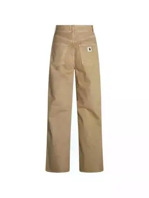 Carhartt Work In Progress Logo-patch Wide-leg Trousers - Neutrals