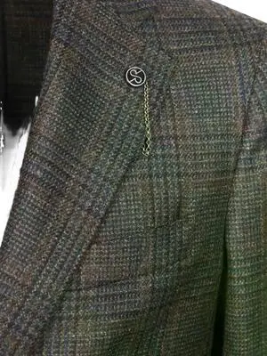 SANTANIELLO Prince Of Wales Check Blazer