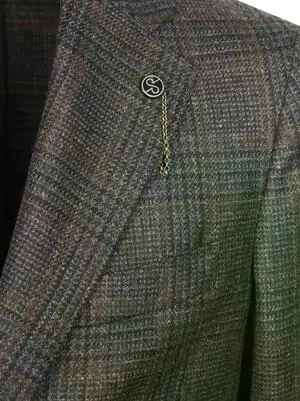 SANTANIELLO Prince Of Wales Check Blazer