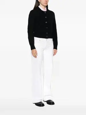 A.p.c. Jenn Ribbed-knit Cardigan - Blue