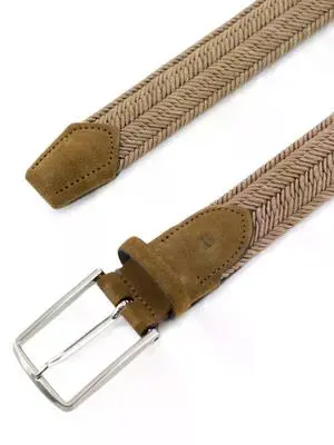 Boggi Milano Woven Stretch Viscose Blend Belt