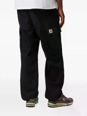 Carhartt Work In Progress Regular Cargo Columbia Straight-leg Trousers - Black