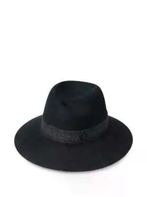 MAISON MICHEL Virginie Wool Felt Fedora Hat - Grey