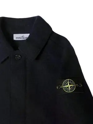 Stone Island Logo-patch Button-up Sweater