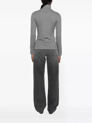 Fabiana Filippi Button-cuff Roll-neck T-shirt