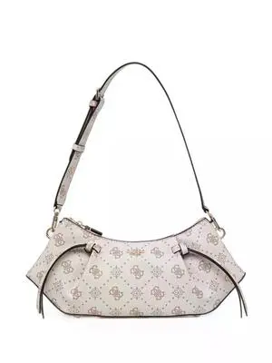 Guess Allegra Monogram-print Logo-plaque Shoulder Bag