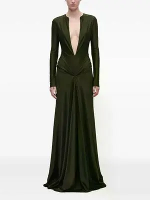 Victoria Beckham Aida Twisted Maxi Dress