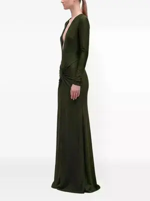 Victoria Beckham Aida Twisted Maxi Dress