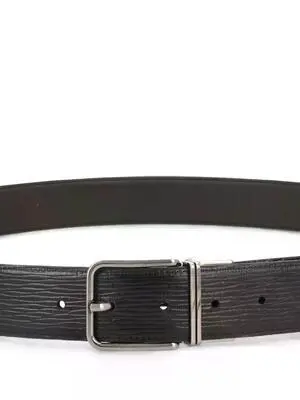 Zegna Textured Leather Belt