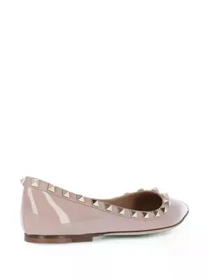 Valentino Garavani Patent Rockstud Ballet Flat - Pink