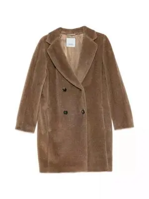 Max Mara Double-breasted Brushed Coat