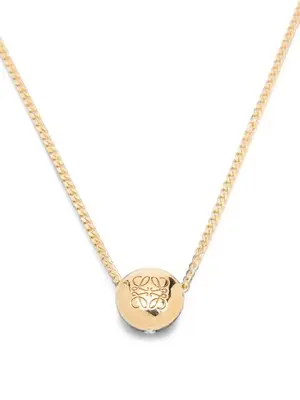 Loewe Anagram Silver Necklace