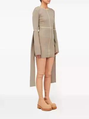 MAISON MARGIELA Exposed-seam Knitted Minidress