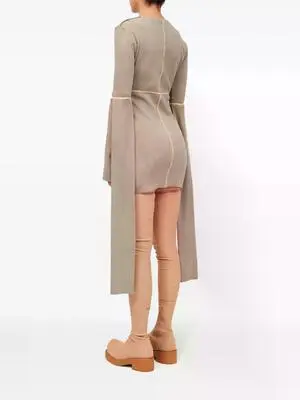 MAISON MARGIELA Exposed-seam Knitted Minidress
