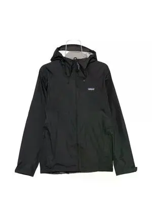 Patagonia Hooded Logo-patch Jacket - Black