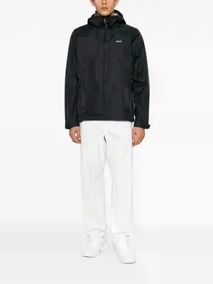 Patagonia Hooded Logo-patch Jacket - Black