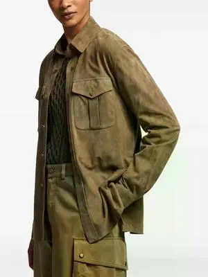 Ralph Lauren Button-up Suede Shirt