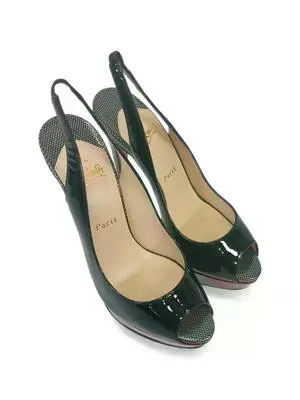CHRISTIAN LOUBOUTIN Lady Peep Sling Platform Pumps