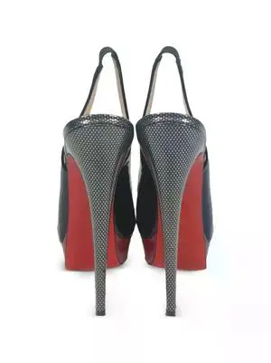 CHRISTIAN LOUBOUTIN Lady Peep Sling Platform Pumps