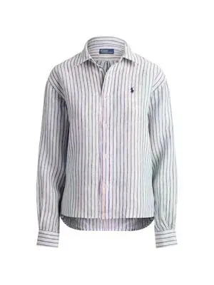 Polo Ralph Lauren Striped Linen Shirt - White