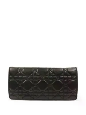 Dior Cannage Leather Wallet - Black