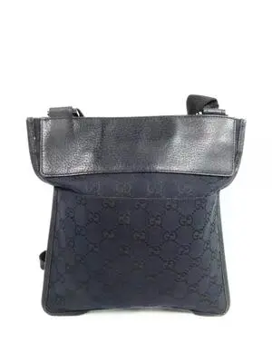 Gucci Gg Canvas Shoulder Bag - Blue
