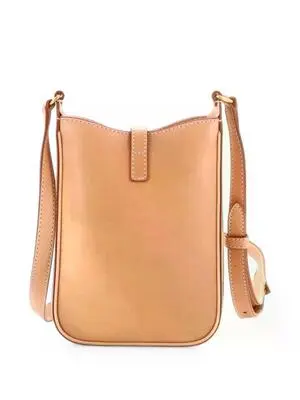 Saint Laurent Le 5 A 7 Vertical Shoulder Bag Leather Mini Crossbody Bag - Brown