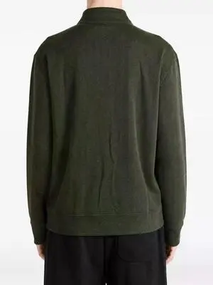 Polo Ralph Lauren Herringbone-patterned Quarter-button Sweater