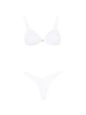 MATINEE Ruched-detail Bikini - White