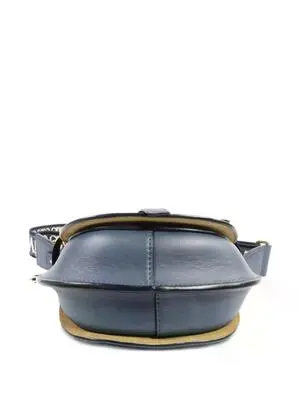 Loewe Mini Gate Leather Shoulder Bag - Blue