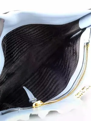 Prada Triangle Logo Leather Shoulder Bag