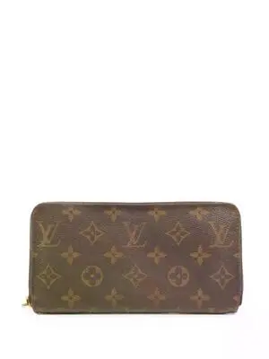 LOUIS VUITTON Monogram Zippy Wallet - Brown