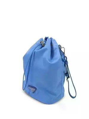 Prada Re-nylon Clutch Bag - Blue