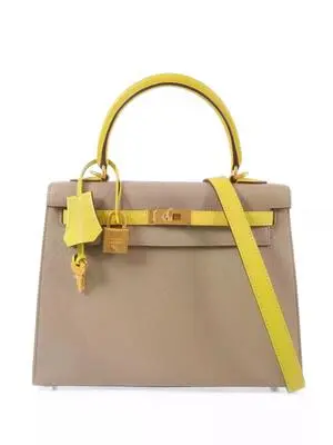 Hermès 2023 25 Kelly Tote Bag - Grey