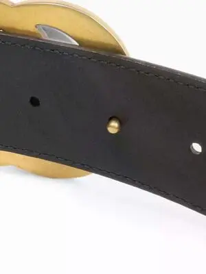 Gucci Gg Marmont Leather Belt - Black