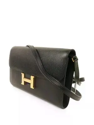 Hermès Constance To Go Leather Shoulder Bag - Black