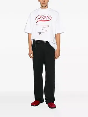 HOUSE OF ERRORS Embroidered High-neck T-shirt