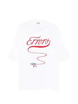 HOUSE OF ERRORS Embroidered High-neck T-shirt - White