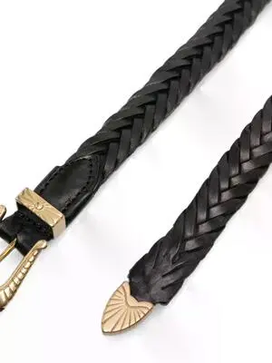 ALBERTO LUTI Braided Leather Belt