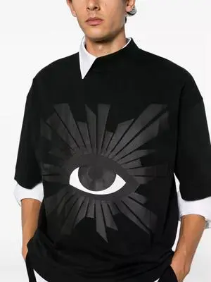 HOUSE OF ERRORS Graphic-print High-neck T-shirt