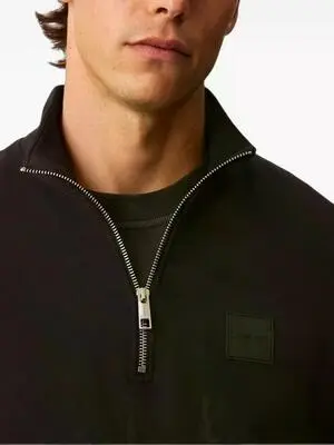 Calvin Klein Quarter-zip Logo-patch Sweater