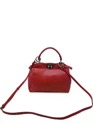 Fendi Peekaboo Top-handle Bag - Red