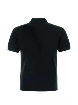 Play Comme Des Garcon Heart-patch Piqué Polo Shirt
