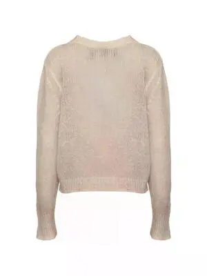 Avant Toi Fine-knit Ribbed-trim Sweatshirt