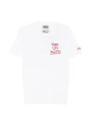 MC2 SAINT BARTH Graphic-print Cotton T-shirt - White