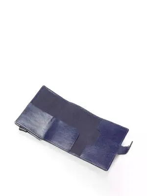 THE BRIDGE Logo-embossed Leather Cardholder - Blue