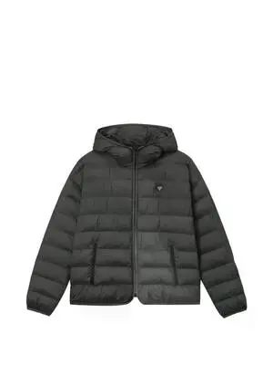 CHOCOOLATE Quilted Hooded Jacket - Black