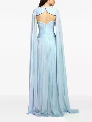 CRISTALLINI Elya Cape-overlay Maxi Dress